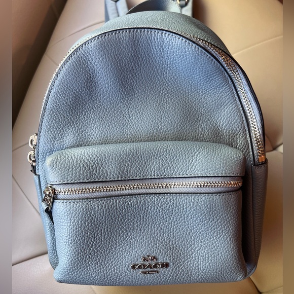 Coach | Bags | Coach Small Backpack Purse In Slate Blue | Poshmark